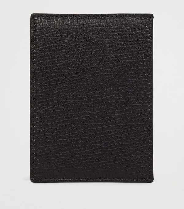 Smythson Calfskin Ludlow Card Holder - Black