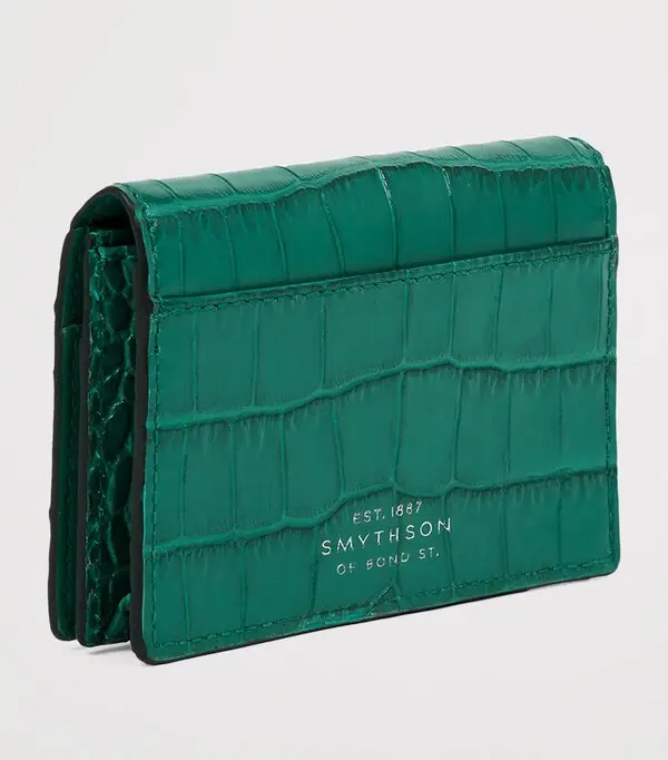 Smythson Calfskin Mara Folded Card Holder