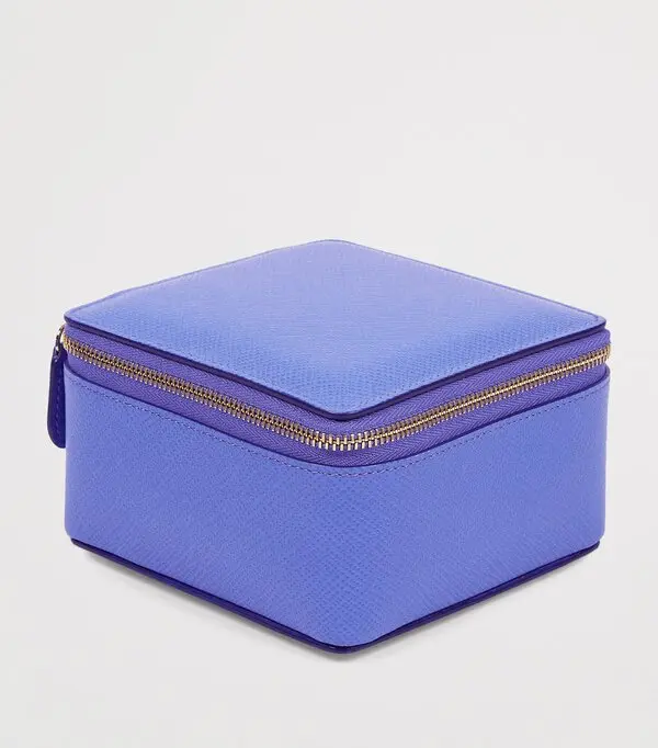 Smythson Large Calfskin Panama Trinket Case