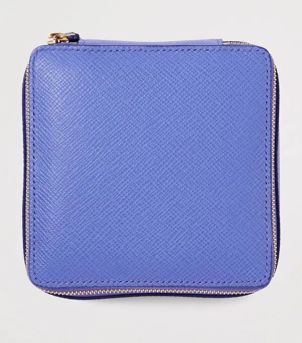 Smythson Large Calfskin Panama Trinket Case