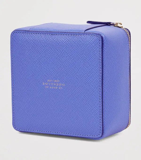 Smythson Large Calfskin Panama Trinket Case