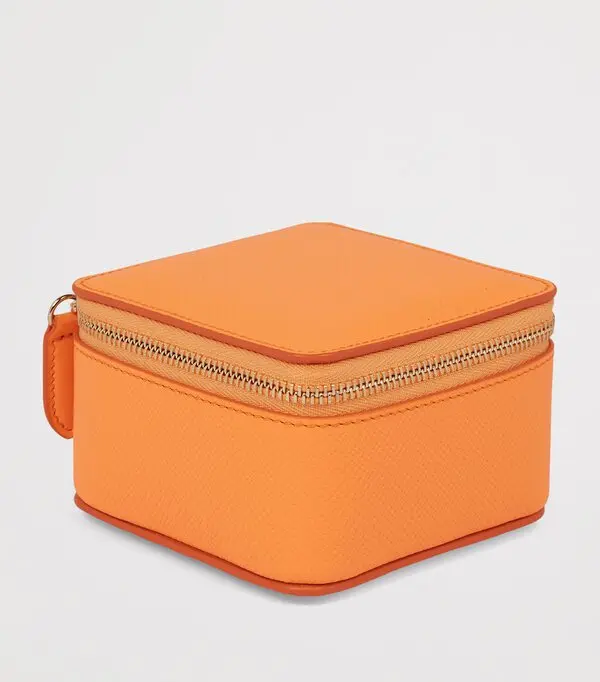 Smythson Medium Calfskin Panama Trinket Case