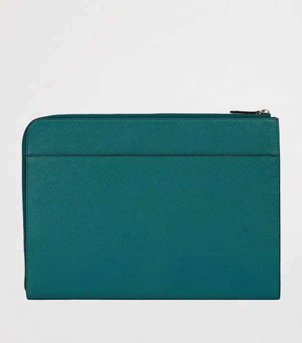 Smythson Small Panama Leather Laptop Case