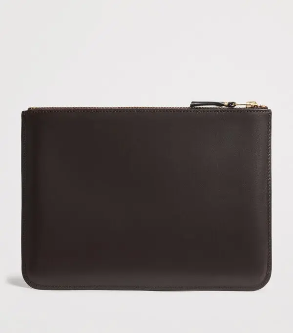 Comme Des Garçons Large Leather Outside Pocket Wallet