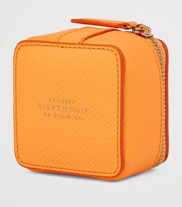 Smythson Small Panama Leather Trinket Case
