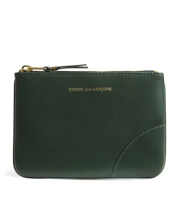 Comme Des Garçons Small Leather Pouch - Green