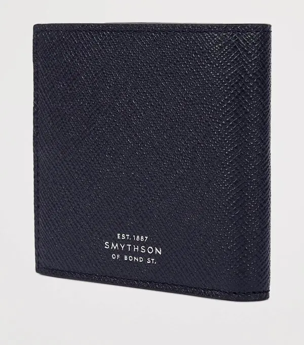 Smythson Panama Leather Stripe Bifold Wallet