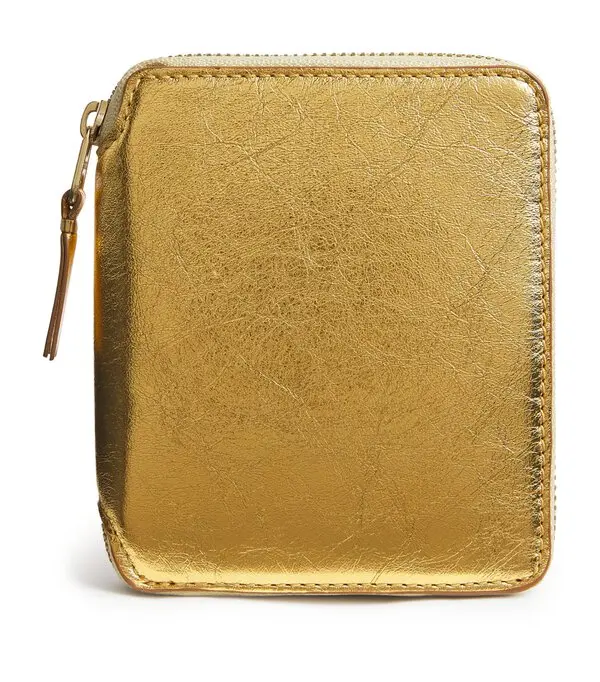 Comme Des Garçons Small Leather Pouch - Gold