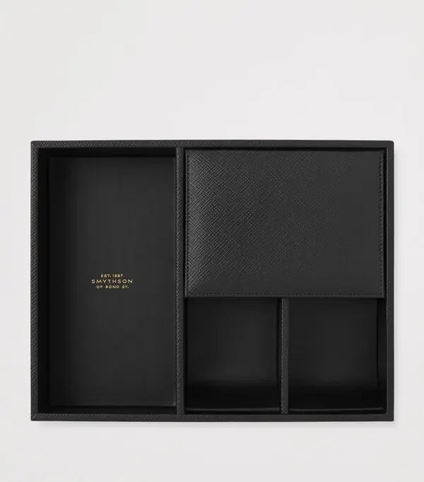 Smythson Panama Leather Valet Tray