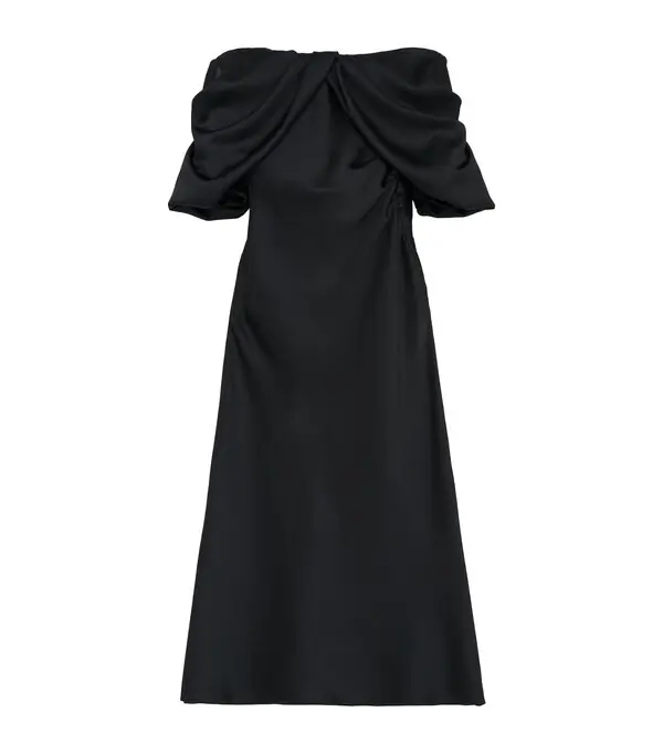 Alexander McQueen Draped Midi Dress