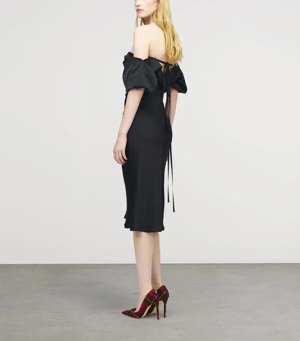 Alexander McQueen Draped Midi Dress