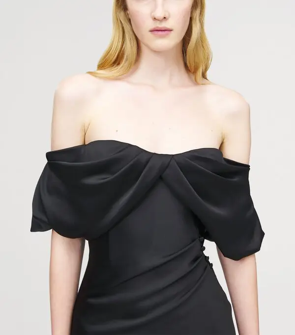 Alexander McQueen Draped Midi Dress