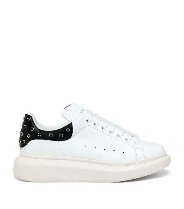 Alexander McQueen Leather Eyelet-detail Oversized Sneakers - White