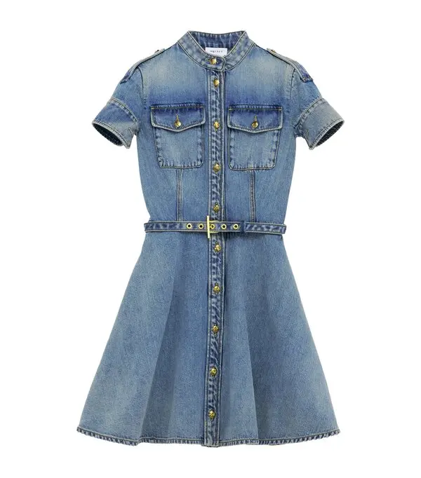 Alexander McQueen Denim Mini Dress