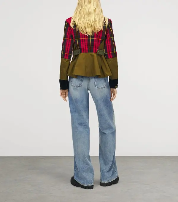 Alexander McQueen Cotton-blend Tartan Ripstop Jacket