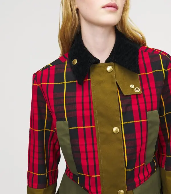 Alexander McQueen Cotton-blend Tartan Ripstop Jacket