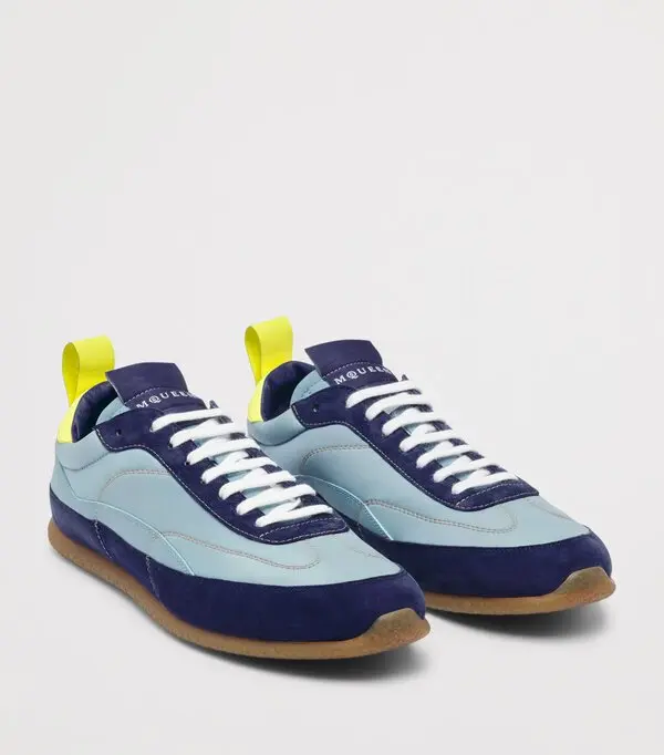 Alexander McQueen Leather Ec1 Sneakers - Blue