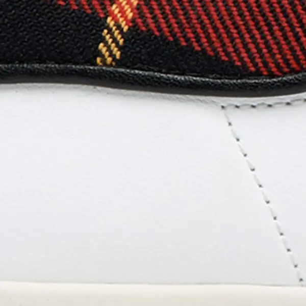 Alexander McQueen Leather Tartan-trim Oversized Sneakers