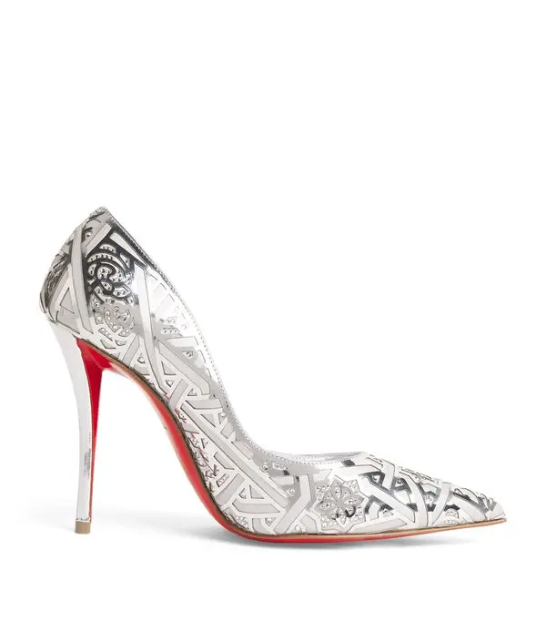 CHRISTIAN LOUBOUTIN Miss Z Carouba 100 Leather Pumps