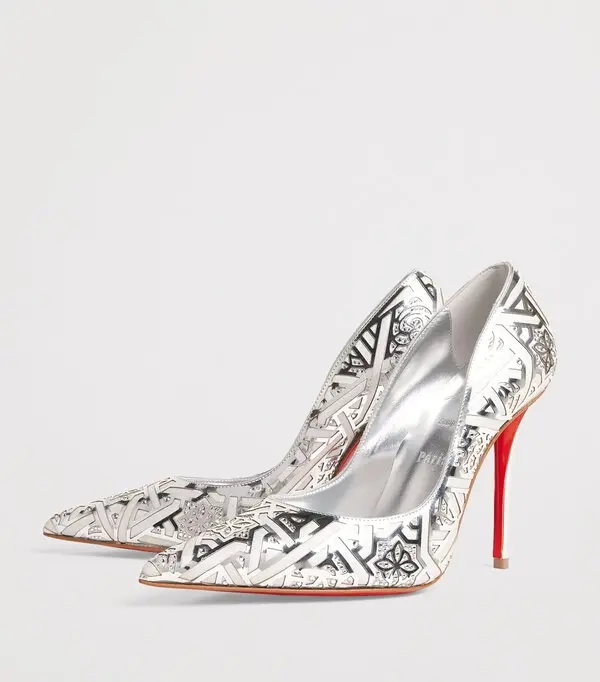 CHRISTIAN LOUBOUTIN Miss Z Carouba 100 Leather Pumps