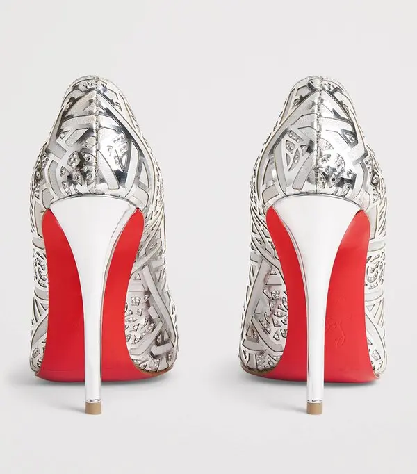CHRISTIAN LOUBOUTIN Miss Z Carouba 100 Leather Pumps