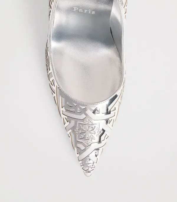 CHRISTIAN LOUBOUTIN Miss Z Carouba 100 Leather Pumps