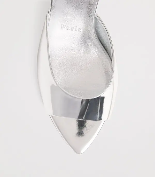 CHRISTIAN LOUBOUTIN Miss Z Mules - Silver
