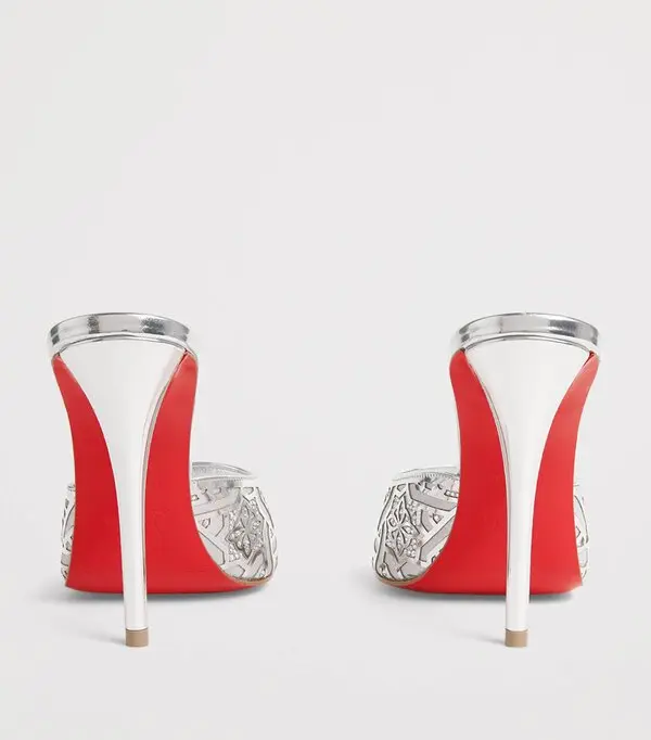 CHRISTIAN LOUBOUTIN Miss Z Mule Carouba 100 Leather Mules