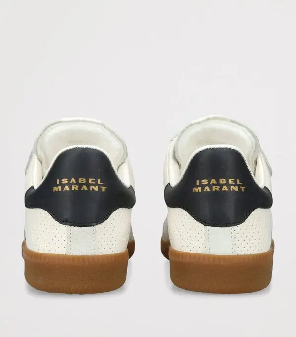Isabel Marant Leather Beth Logo Sneakers