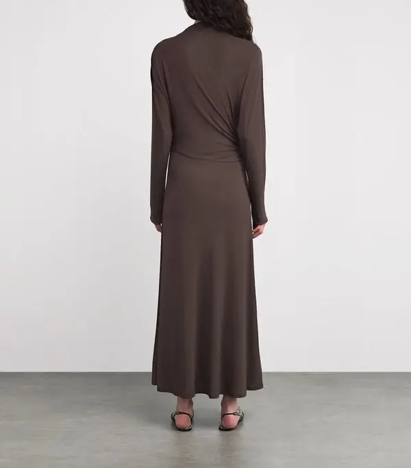 RETORI Jersey Draped Maxi Dress