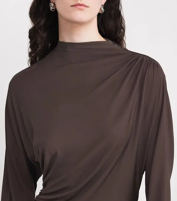 RETORI Jersey Draped Maxi Dress