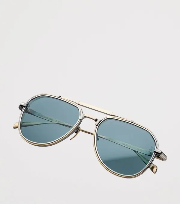 JACQUES MARIE MAGE Titanium Aviator Sunglasses