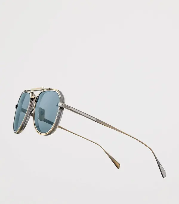 JACQUES MARIE MAGE Titanium Aviator Sunglasses