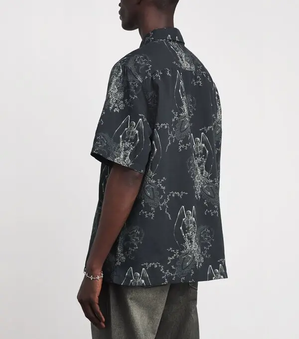 Our Legacy Cotton-linen Every Short-sleeve Shirt - Black