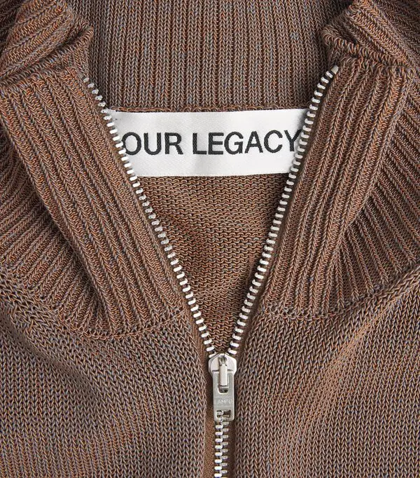 Our Legacy Cotton-blend Zip-up Sweatshirt