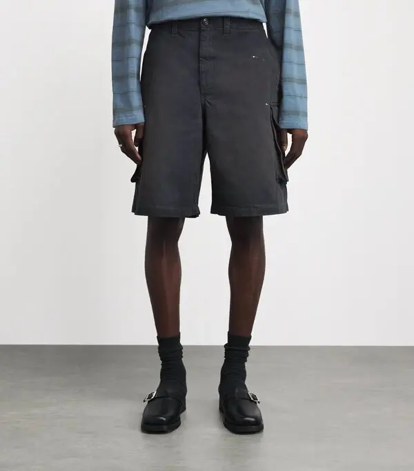 Our Legacy Cotton Mount Cargo Shorts - Black