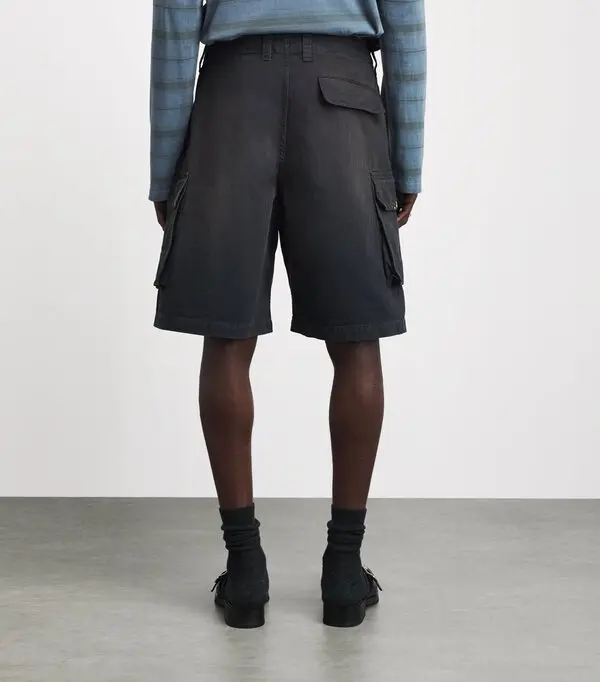 Our Legacy Cotton Mount Cargo Shorts - Black