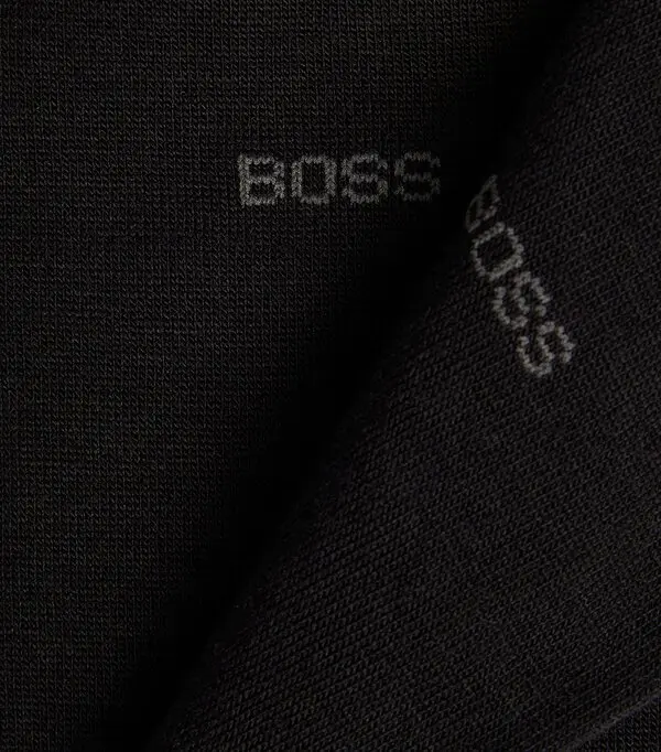 BOSS George Flat Knit Socks - Black