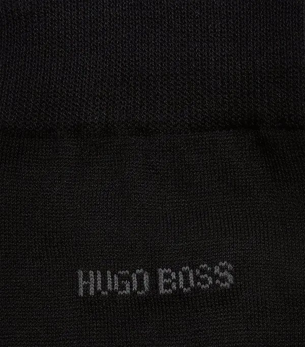 BOSS George Flat Knit Socks - Black