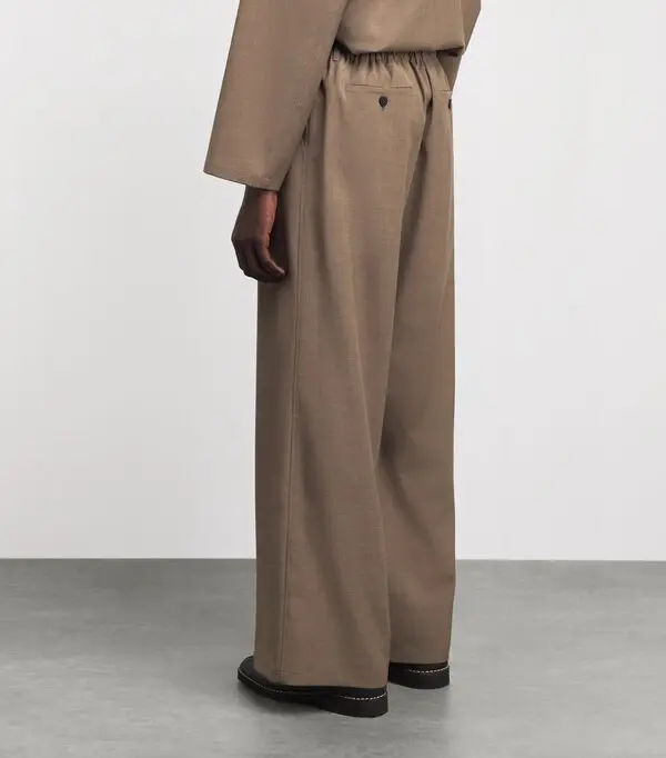 LE17SEPTEMBRE Drawstring Wide-leg Trousers - Brown