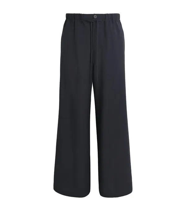 LE17SEPTEMBRE Drawstring Wide-leg Trousers - Navy