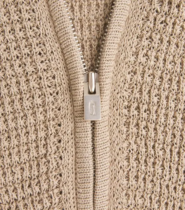 LE17SEPTEMBRE Open-knit Zip-up Cardigan