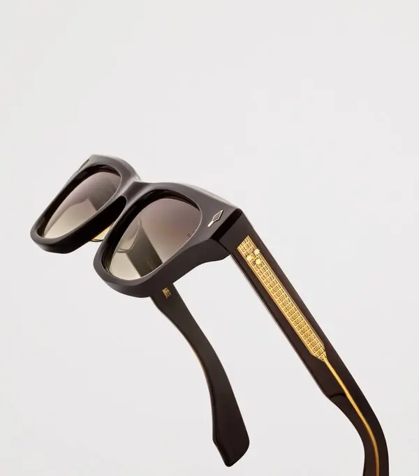 JACQUES MARIE MAGE Dealan Cat Eye Sunglasses - Gold