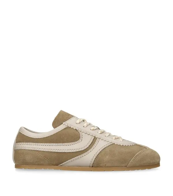 Dries Van Noten Dustin Suede Sneakers - Beige