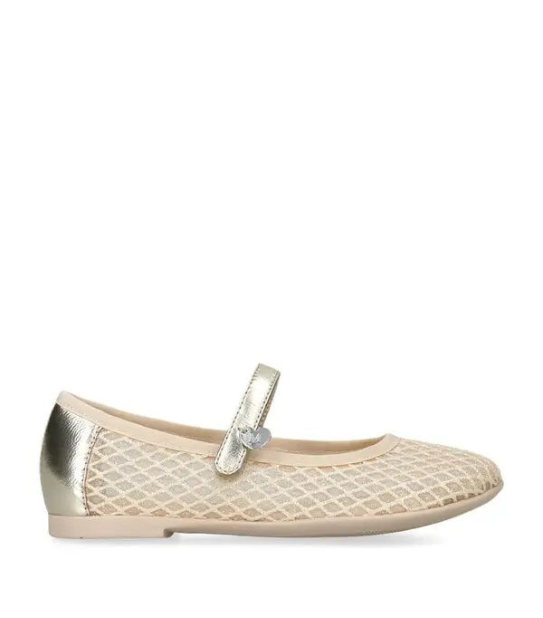 Monnalisa Mesh Glitter Ballet Flats