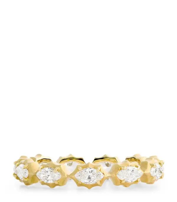 JADE TRAU Large Yellow And Diamond Alchamy Maverick Eternity Ring - Gold