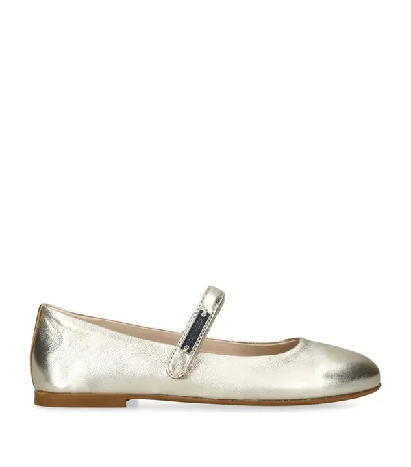 Monnalisa Metallic Ballet Flats