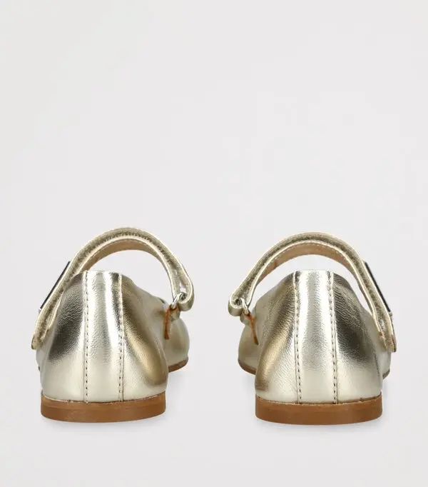 Monnalisa Metallic Ballet Flats