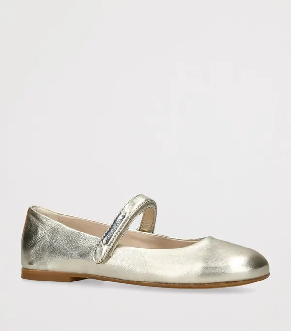 Monnalisa Metallic Ballet Flats