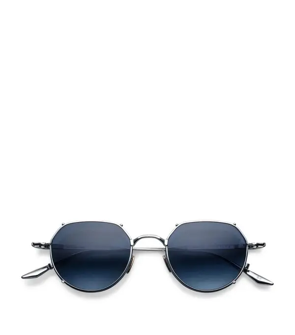 JACQUES MARIE MAGE Titanium Hartana Sunglasses - Blue